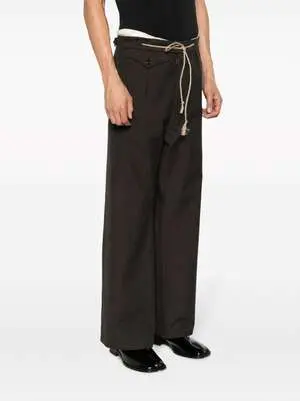 MAISON MARGIELA Drawstring-waist Wool Trousers