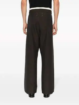 MAISON MARGIELA Drawstring-waist Wool Trousers