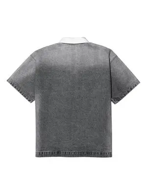 PURPLE BRAND Logo-embossed Cotton Polo Shirt