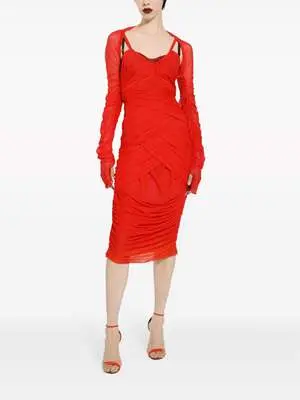 Dolce & Gabbana Layered Tulle Midi Dress