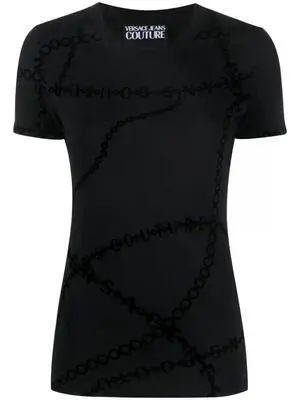 Versace Graphic-print Crew-neck T-shirt