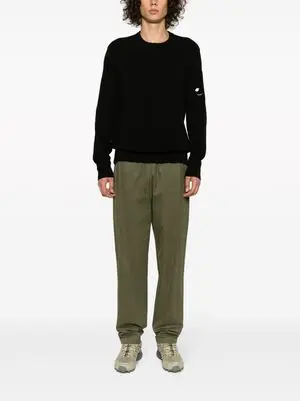 C.P. COMPANY Lens-detail Crew-neck Jumper - Black