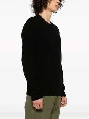 C.P. COMPANY Lens-detail Crew-neck Jumper - Black