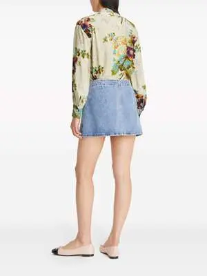 Tory Burch Floral Pussy-bow Blouse