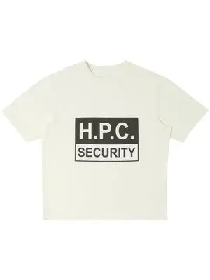 Heron Preston Security Logo-print Cotton T-shirt - Neutrals