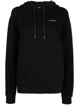 Off-White Diag Stripe-print Cotton Hoodie