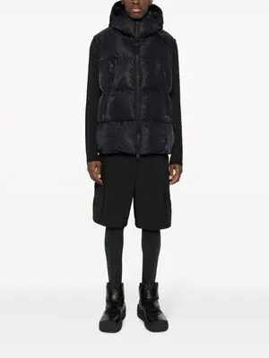Y3 Graphic-print Padded Gilet