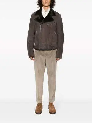 PT TORINO Corduroy Straight-leg Trousers - Neutrals