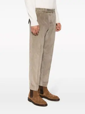 PT TORINO Corduroy Straight-leg Trousers - Neutrals