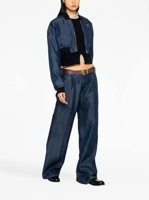 Miu Miu High-rise Wide-leg Jeans