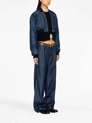 Miu Miu High-rise Wide-leg Jeans