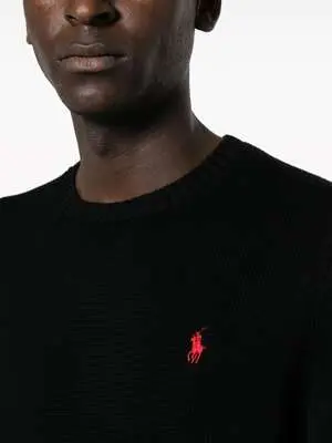 Polo Ralph Lauren Logo-embroidered Jumper - Black