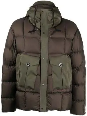 TEN C Tempest Combo Down Jacket - Green