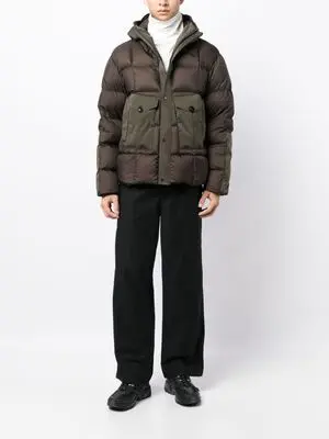 TEN C Tempest Combo Down Jacket - Green