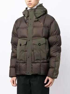 TEN C Tempest Combo Down Jacket - Green