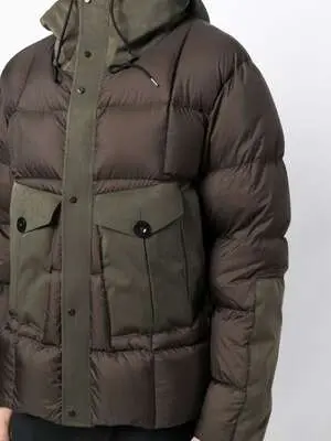 TEN C Tempest Combo Down Jacket - Green