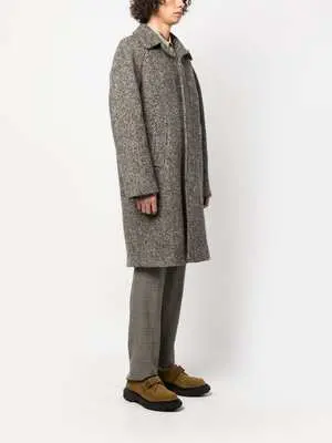 Sandro Conceaed-fastening Virgin-woo Coat