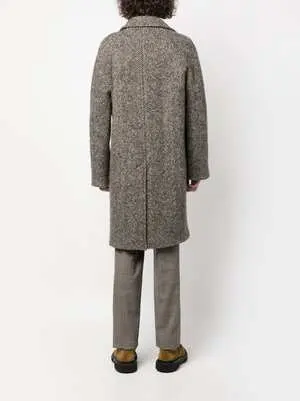 Sandro Conceaed-fastening Virgin-woo Coat