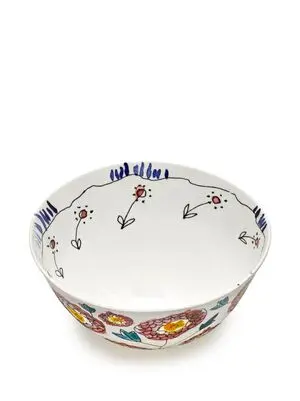 SERAX X Marni Midnight Flowers Serving Bowl - White