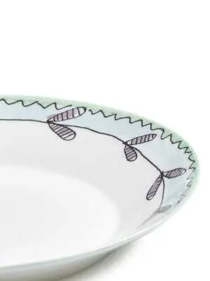 SERAX X Marni Midnight Flowers Deep Plates - White