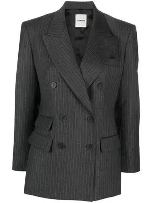 Sandro Pinstripe Double-breasted Blazer