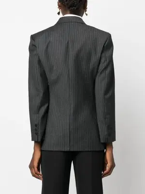 Sandro Pinstripe Double-breasted Blazer