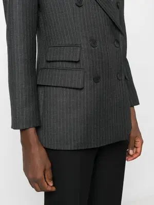 Sandro Pinstripe Double-breasted Blazer