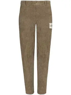 Dolce & Gabbana Logo-patch Corduroy Trousers