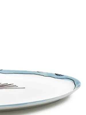 SERAX X Marni Midnight Flowers Oval Plate