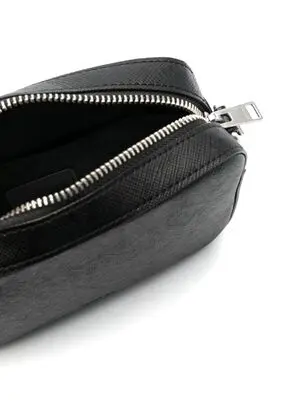 Sandro Small Saffiano Leather Bag - Black