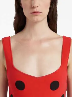Marni Polka Dot-print Midi Dress
