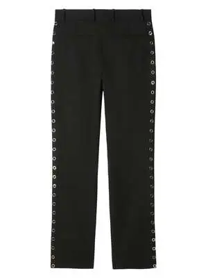 Off-White Eyelet-embellished Trousers