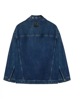 Off-White Eyelet-embellished Denim Jacket