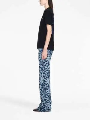 Off-White Floral-embroidered Arrows Cotton T-shirt