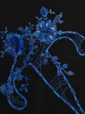 Off-White Floral-embroidered Arrows Cotton T-shirt