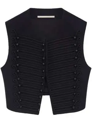 Stella McCartney Braided Cropped Waistcoat