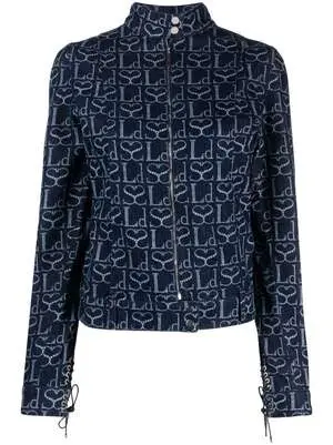 LUDOVIC DE SAINT SERNIN Monogram Denim Jacket