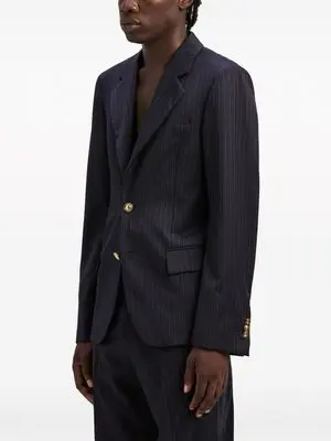 Palm Angels Pinstripe Wool Single-breasted Blazer