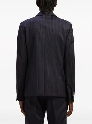 Palm Angels Pinstripe Wool Single-breasted Blazer