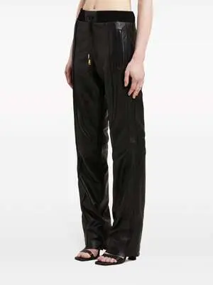 Palm Angels Logo-tape Leather Track Pants