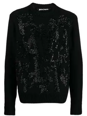Palm Angels Crystal-embellished Jumper