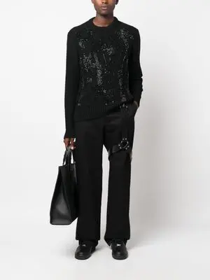 Palm Angels Crystal-embellished Jumper