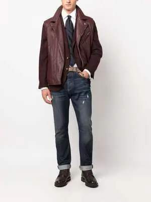 Brunello Cucinelli Single-breasted Tartan Frieze Blazer
