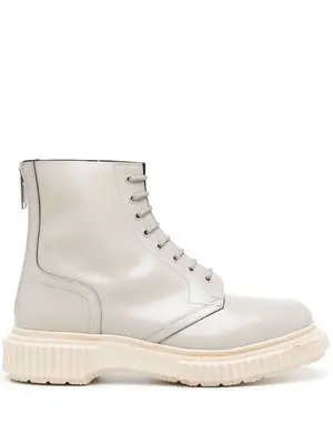 ADIEU PARIS X Undercover Type 196 Leather Ankle Boots - Brown