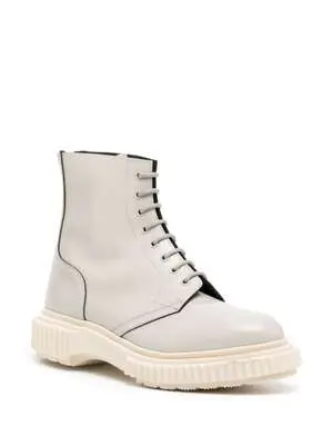 ADIEU PARIS X Undercover Type 196 Leather Ankle Boots - Brown