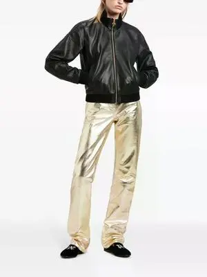 Palm Angels Laminated Straight-leg Trousers