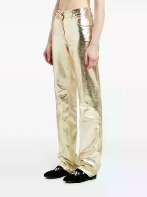 Palm Angels Laminated Straight-leg Trousers