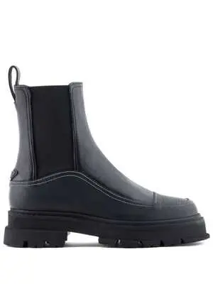 Emporio Armani Elasticated-panel Chelsea Boots