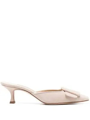 Manolo Blahnik Mid Calf Mules Clogs For Women