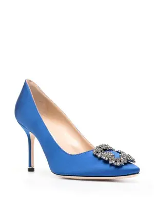 Manolo Blahnik Hangisi 90mm Pumps - Blue